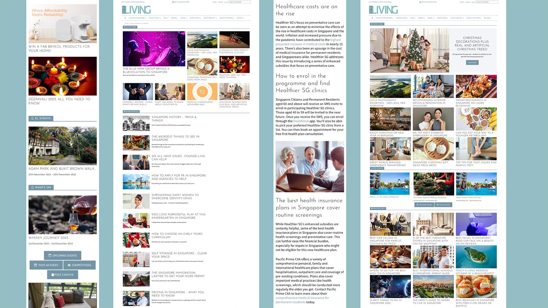 Expat Living Case Study | Chillybin Web Design