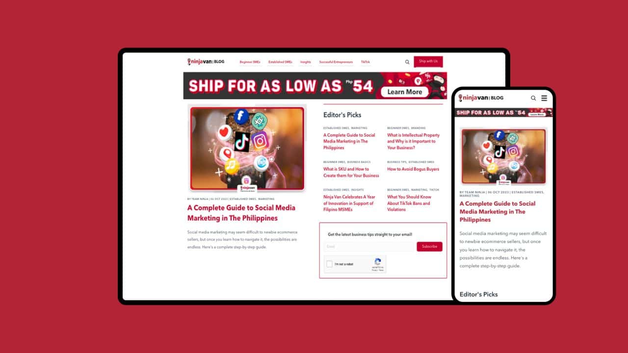 Ninja Van Case Study | Chillybin Web Design